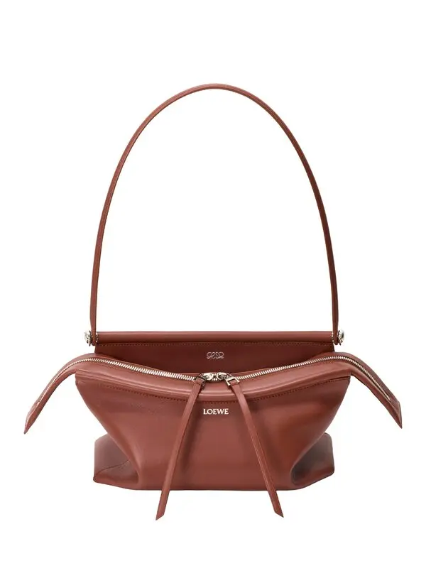 Loewe Small Leather Whisker Shoulder Bag - Red