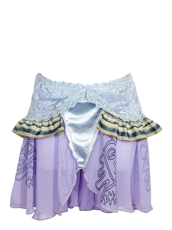ACID CAT Limited Edition Flouncy Mini Skirt - Purple