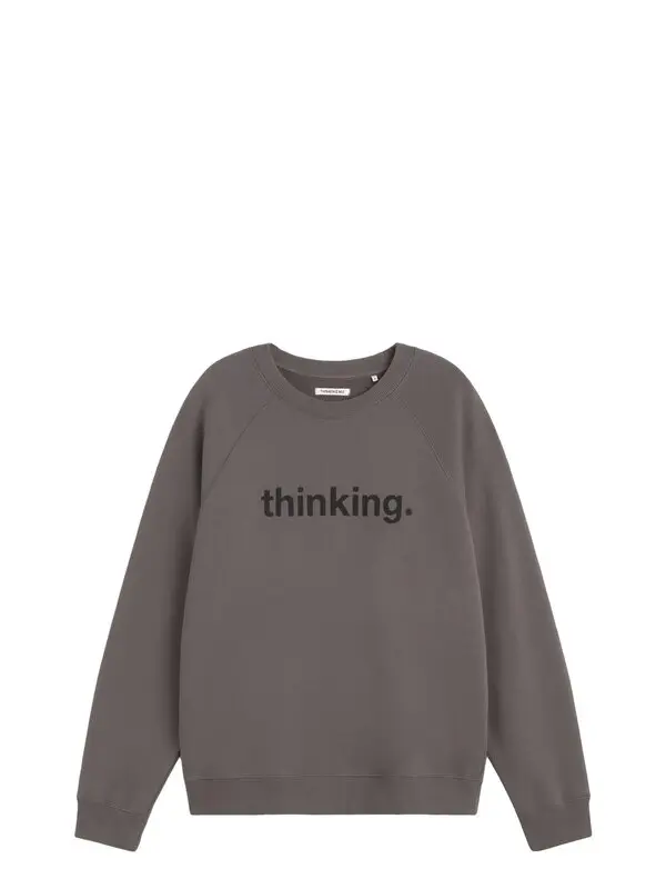 THINKING MU Organic Cotton Printed Sweatshirt - Grey