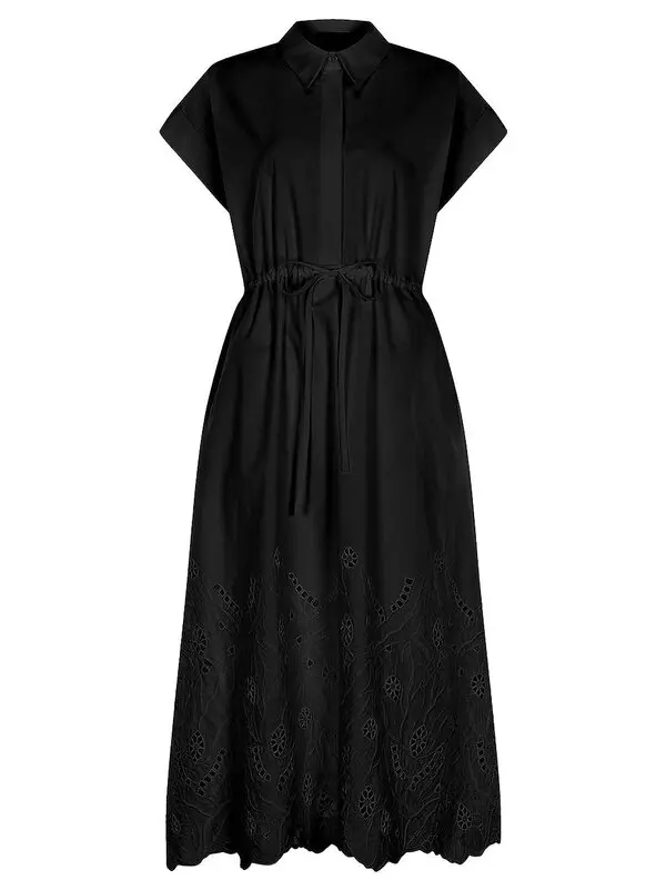 EXQUISE Leila Midi Dress - Black