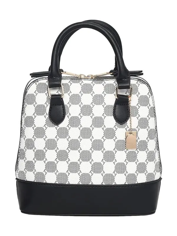 MKF COLLECTION BY MIA K. Marjorie Circular Print Satchel Bag - Black
