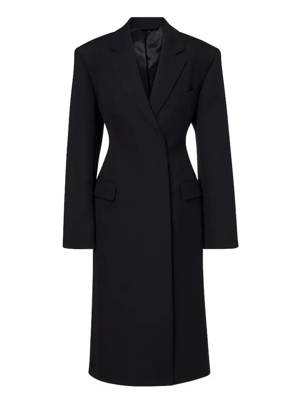 Acne Studios Single-breasted Wool Coat - Black