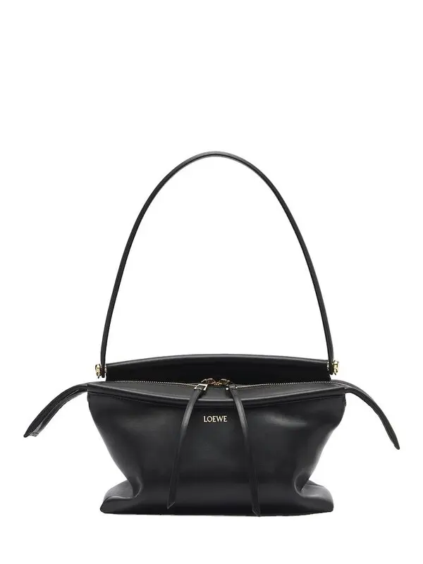 Loewe Whisker Small Leather Shoulder Bag - Black