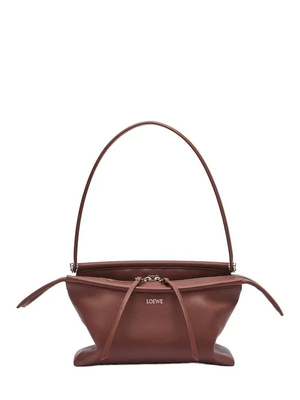 Loewe Whisker Small Leather Shoulder Bag - Brown