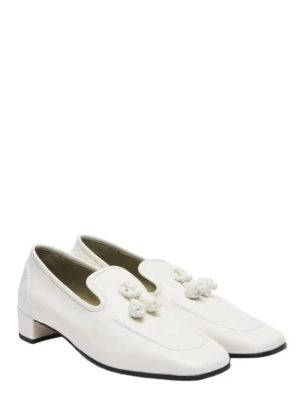 Bottega Veneta Romeo Tasseled Leather Loafers - White