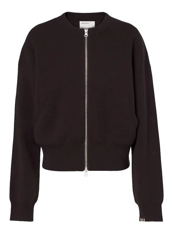 Extreme Cashmere N°478 Xtra Fun Cashmere Zip-up Cardigan - Brown