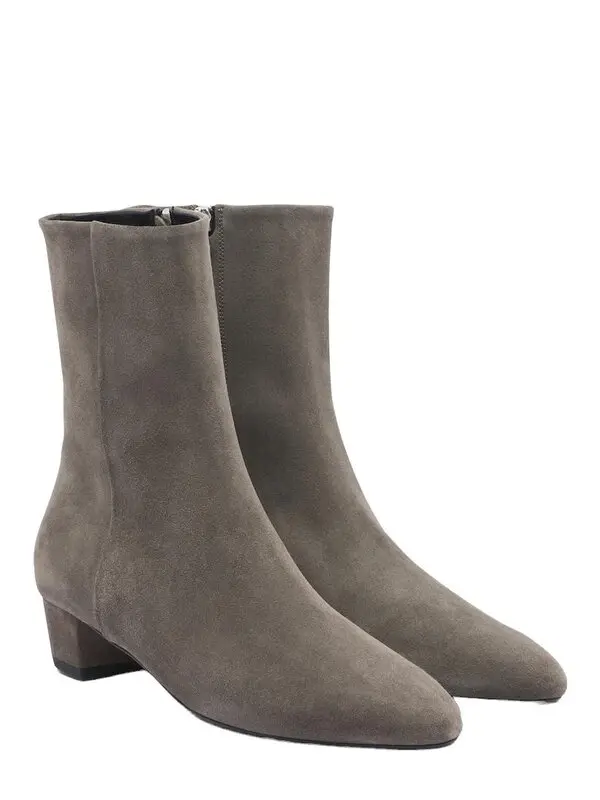 AeydĒ Yasmin Suede Ankle Boots - Grey