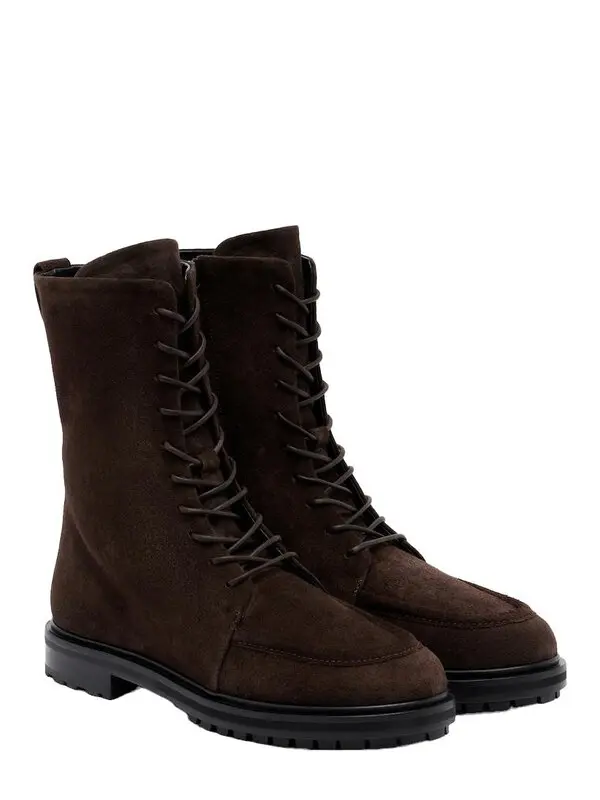AeydĒ Tate Suede Lace-up Boots - Brown