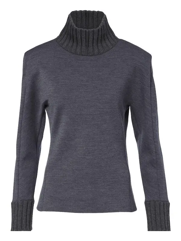 Bottega Veneta Wool-blend Turtleneck Sweater - Grey