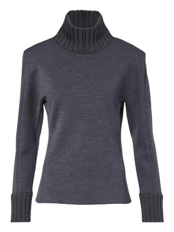 Bottega Veneta Wool-blend Turtleneck Sweater - Grey