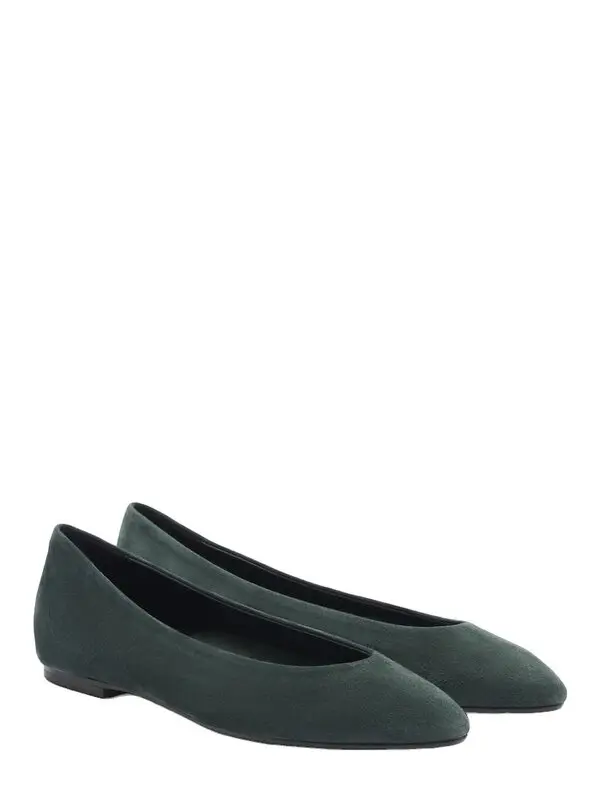 AeydĒ Ellie Suede Ballet Flats - Green