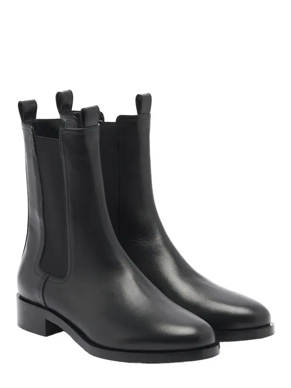 AeydĒ Caspar Leather Chelsea Boots - Black