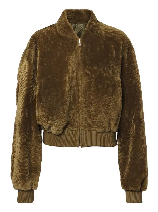 ARMA Azra Shearling Bomber Jacket - Green