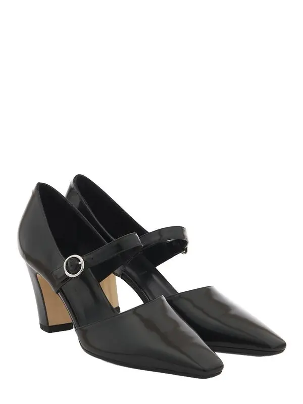 AeydĒ Isidora Leather Mary Jane Pumps - Black