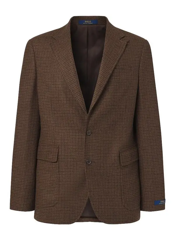 Polo Ralph Lauren Checked Wool-blend Blazer - Brown