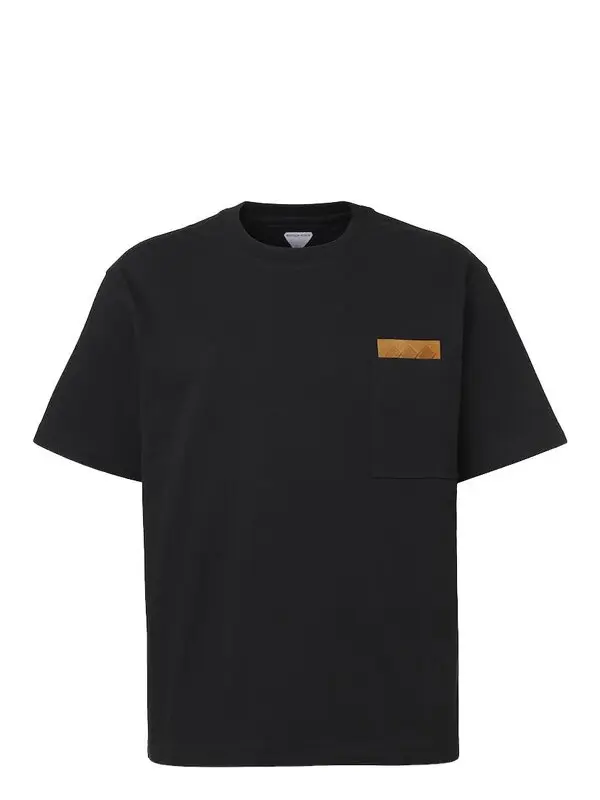 Bottega Veneta Intrecciato Cotton Jersey T-shirt - Black