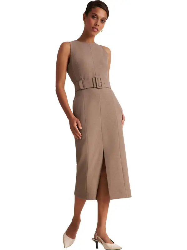 M.M.LAFLEUR Ashtin Desk To Dinner Dress In Luxe Flex Suiting - One-color