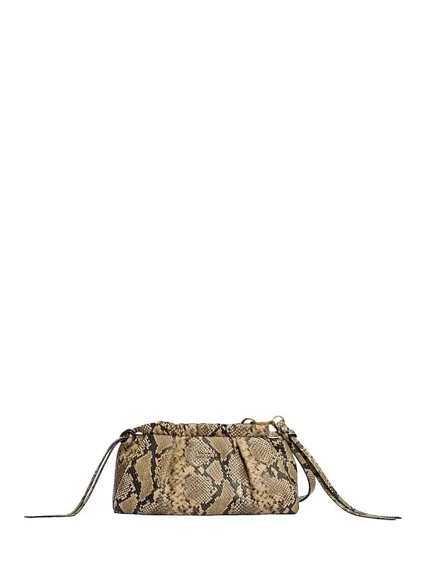 Tommy Hilfiger Embossed Leather Mini Crossbody Bag - Snake