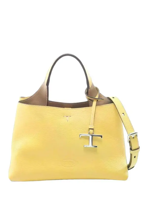TOD'S Micro T Timeless Two-way Tote Bag - Yellow
