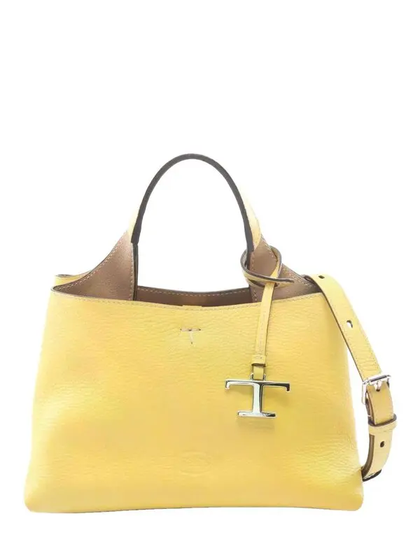 TOD'S Micro T Timeless Two-way Tote Bag - Yellow