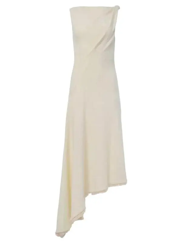 Monse Asymmetric Midi Dress - White
