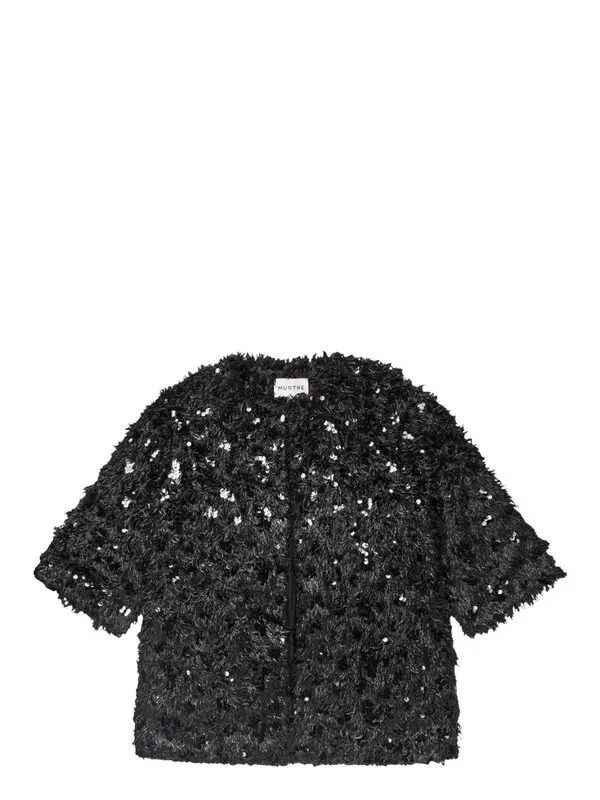 Munthe Embellished Fringed Jacket - Black