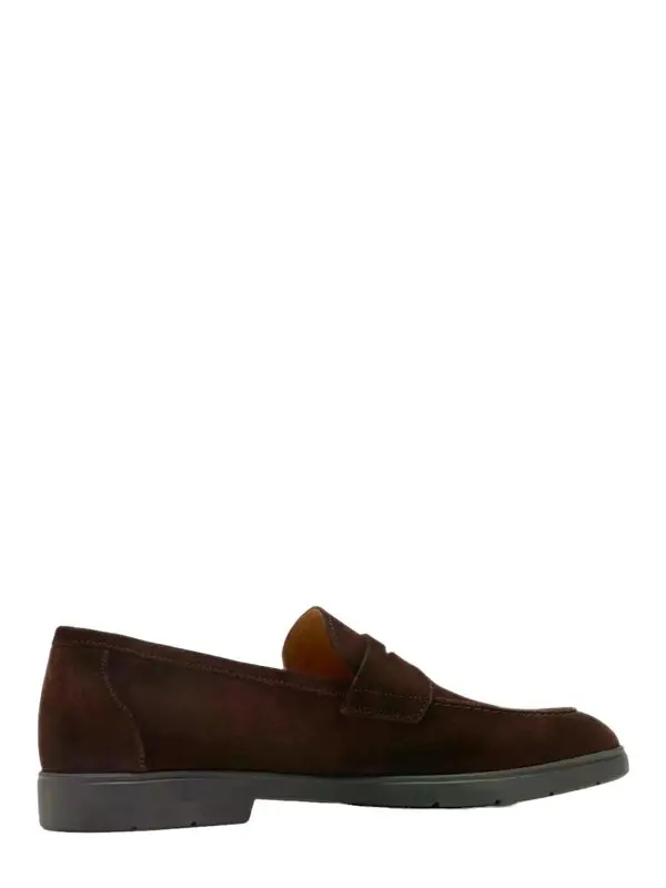 Magnanni Suede Penny Loafers - Brown