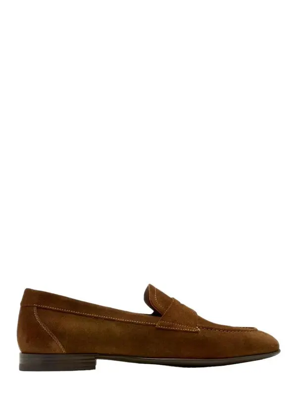 Magnanni Suede Loafers - Brown