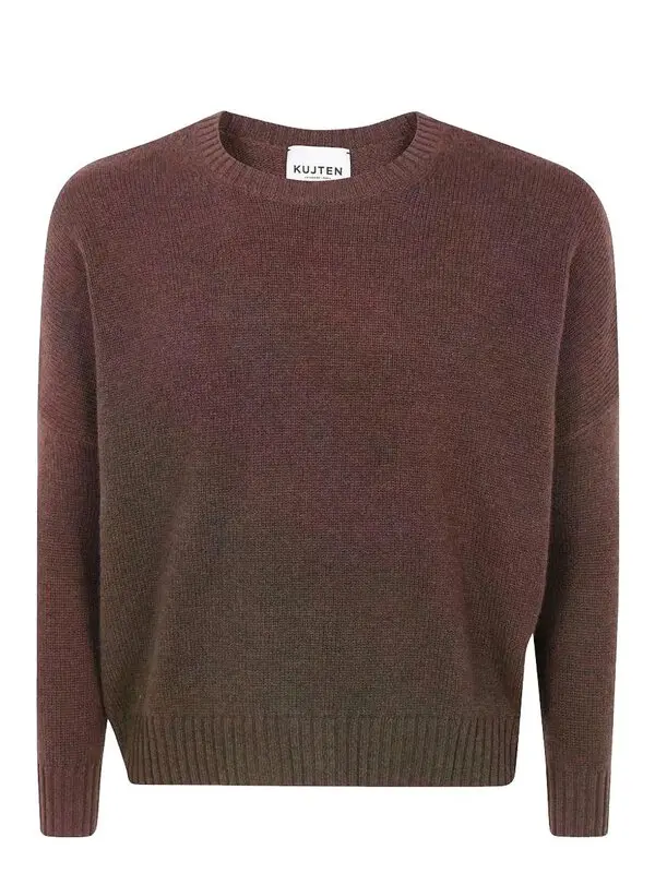 KUJTEN Romelie Crew-neck Sweater - Brown