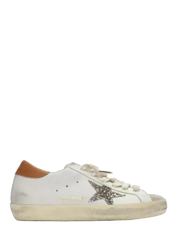 GOLDEN GOOSE Glitter Star Sneakers - White