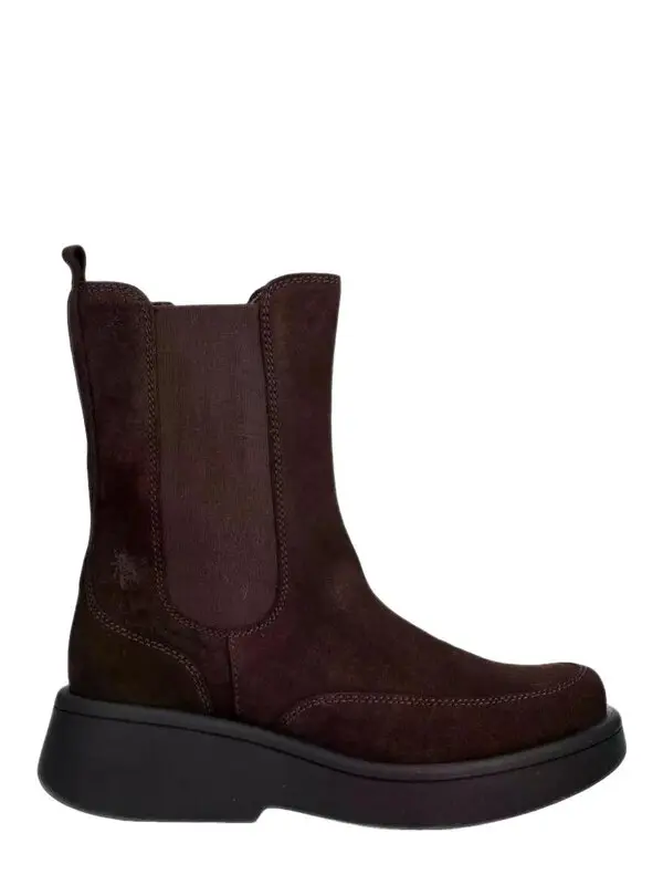 Fly London Suede Chelsea Boots - Brown