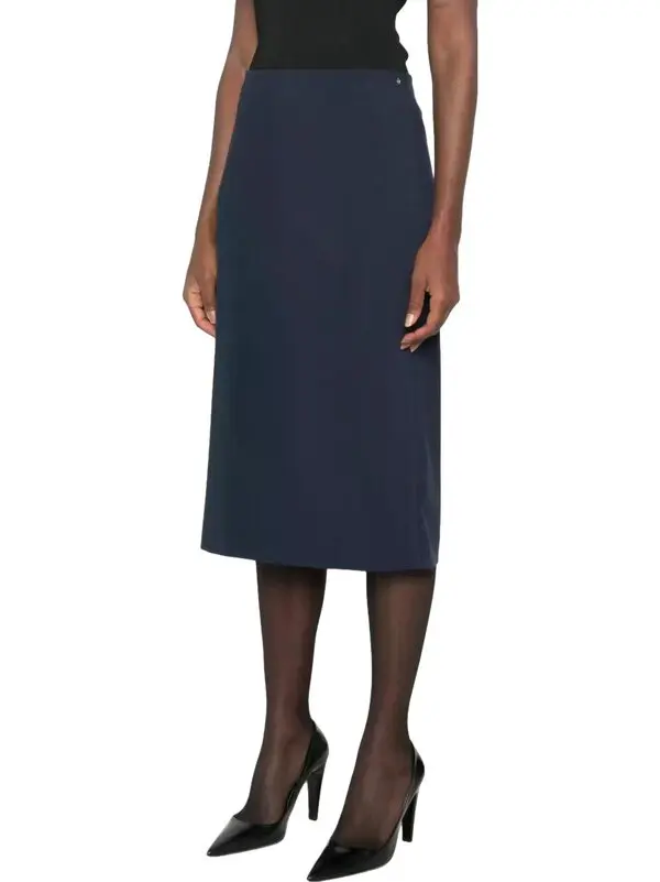 OTTOD'AME Pencil Midi Skirt - Blue