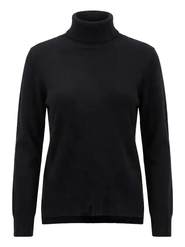 NOTSHY Laurene Roll-neck Cashmere Sweater - Black