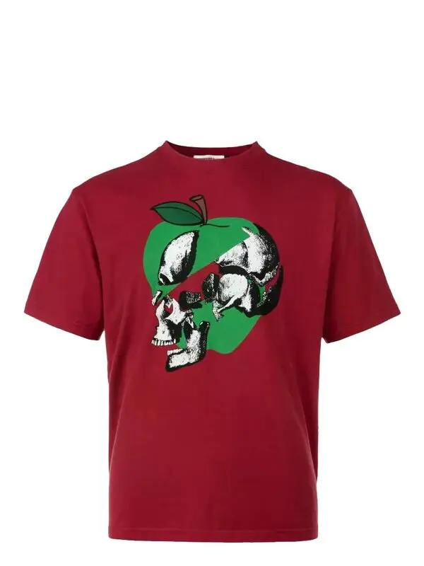 Undercover Apple Skull-print T-shirt - Red