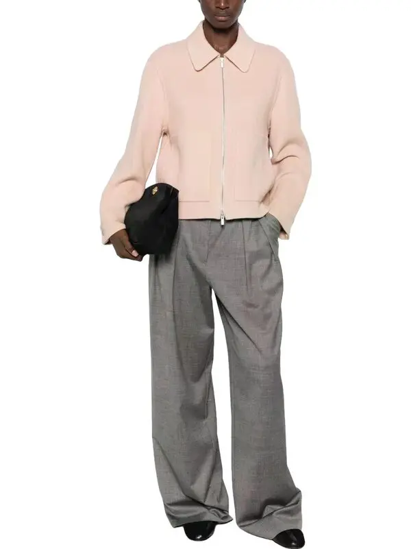 Peserico Zip-up Collared Jacket - Pink