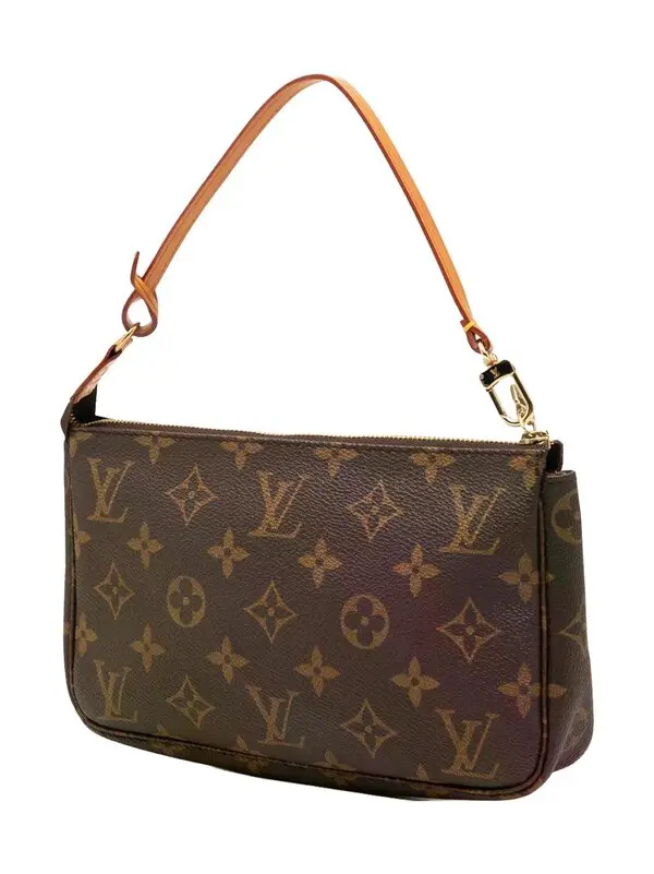 LOUIS VUITTON Monogram Pochette Accessoires Shoulder Bag - Brown