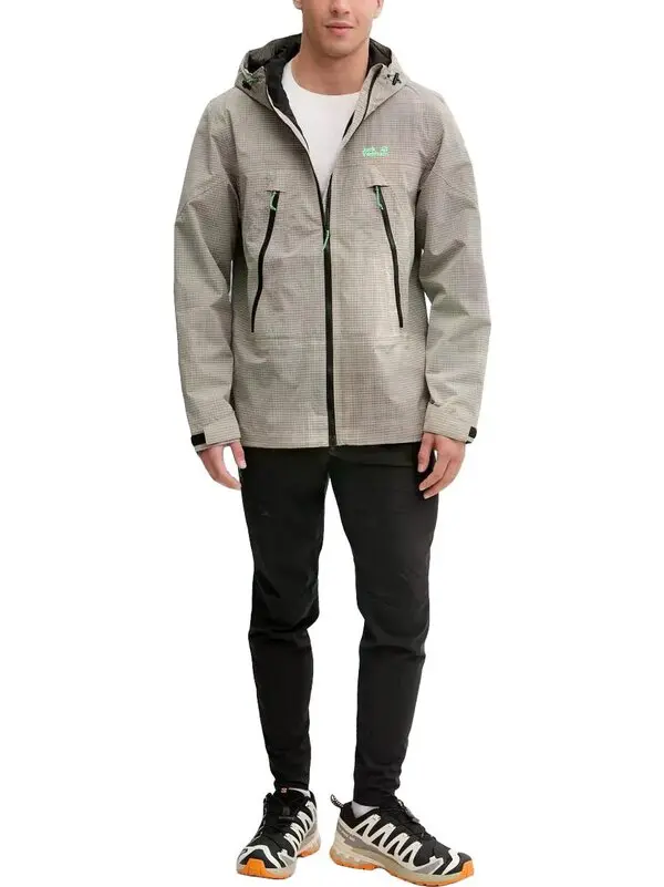 JACK WOLFSKIN Performance Rain Jacket - Grey