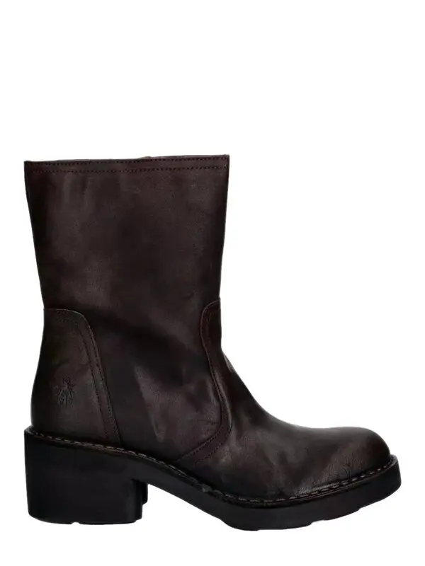 Fly London Zip-up Leather Boots - Brown