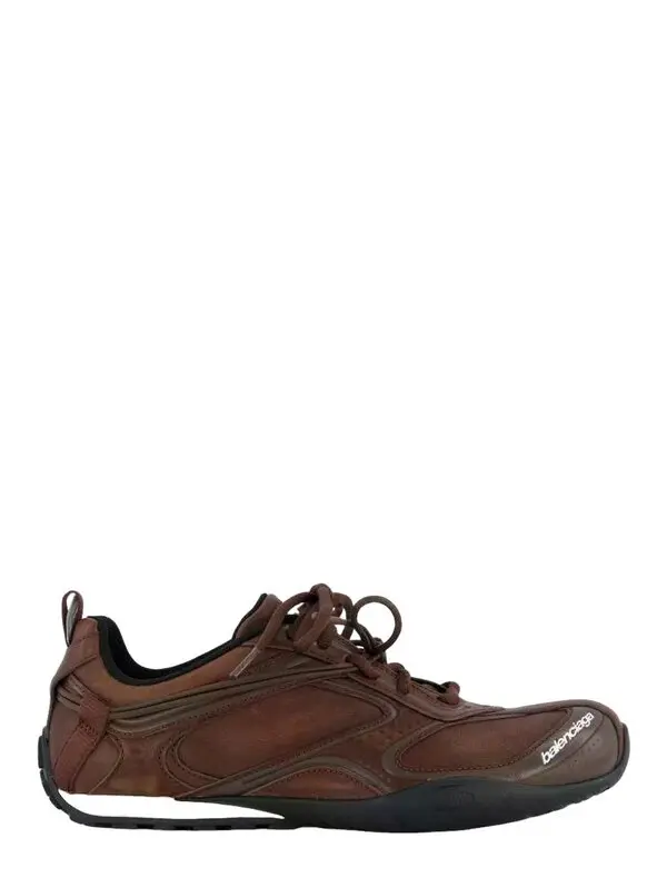 Balenciaga Radar Logo-print Panelled Sneakers - Brown