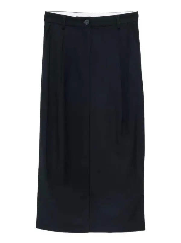 Alpha Studio Midi Pleated Skirt - Blue
