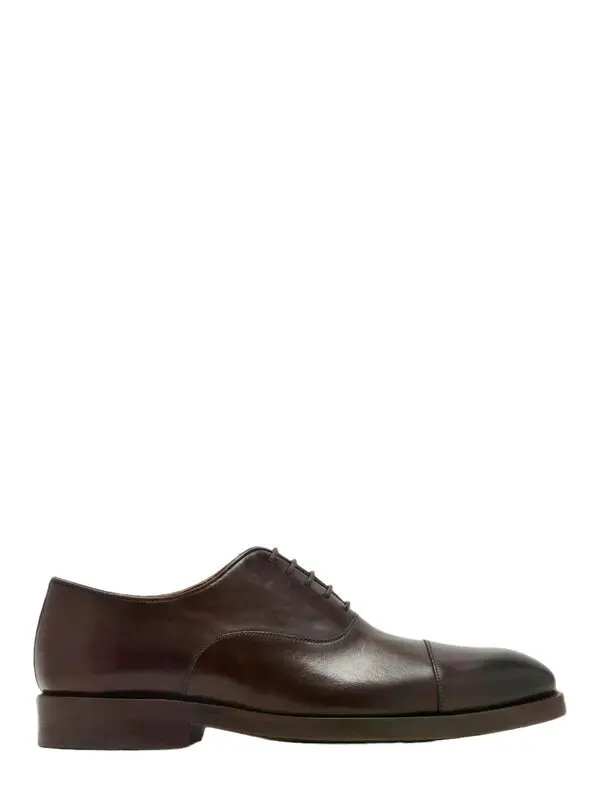 Magnanni Cap-toe Lace-up Shoes - Brown