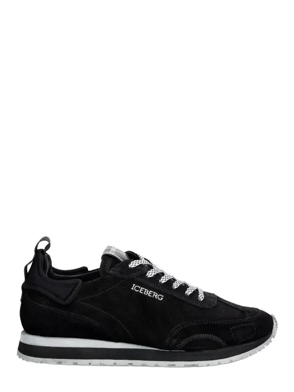 Iceberg Panelled Sneakers - Black