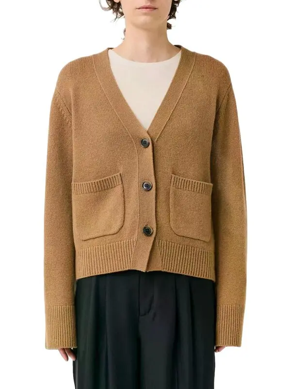 LISA YANG Danni Patch-pocket Cardigan - Brown
