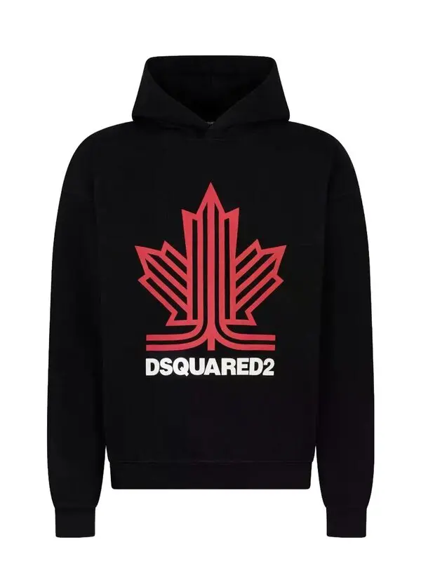 Dsquared2 Ski Leaf Hoodie - Black