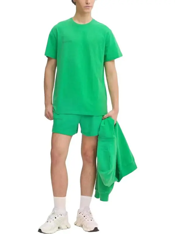 PANGAIA Logo-print Cotton T-shirt - Green