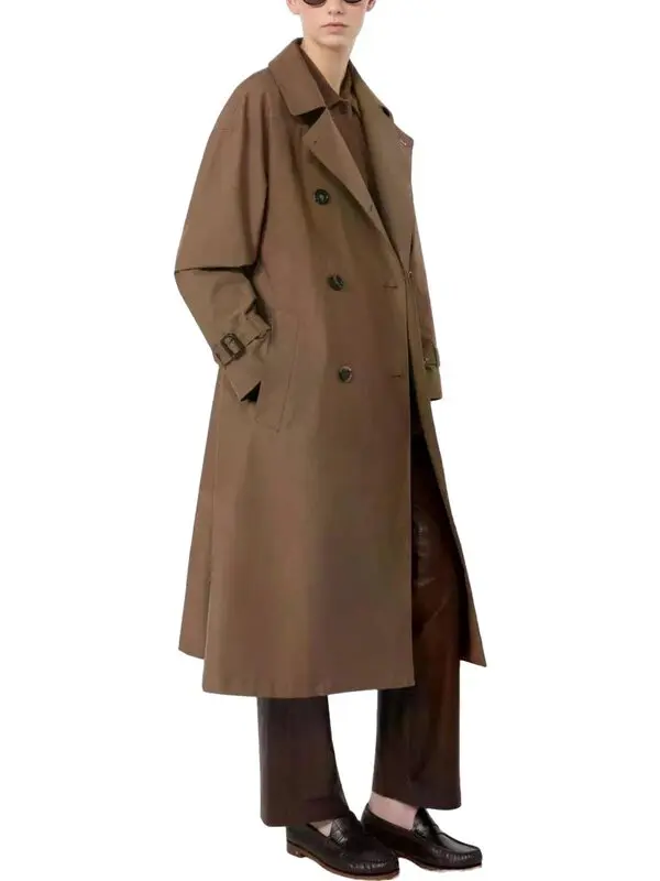 Max Mara Double-breasted Belted Trench Coat - Brown