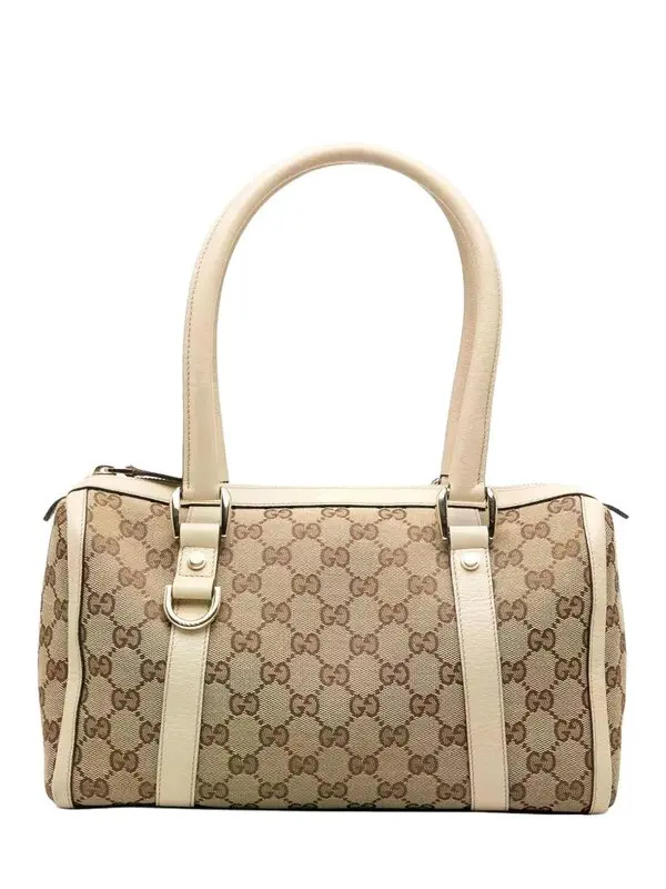 Gucci Gg Canvas Abbey D-ring Boston Bag - Neutrals