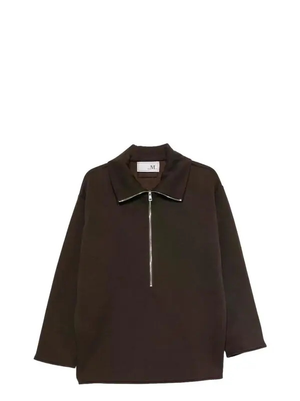 THE M.. Hofu Half-zip Sweatshirt - Brown