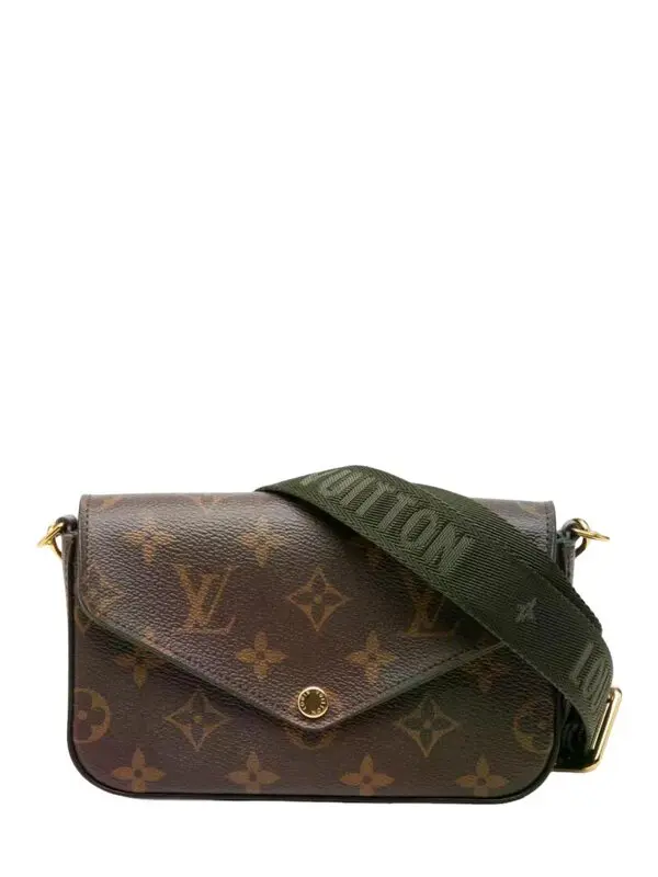 LOUIS VUITTON Monogram Canvas Felicie Strap And Go Crossbody Bag - Brown