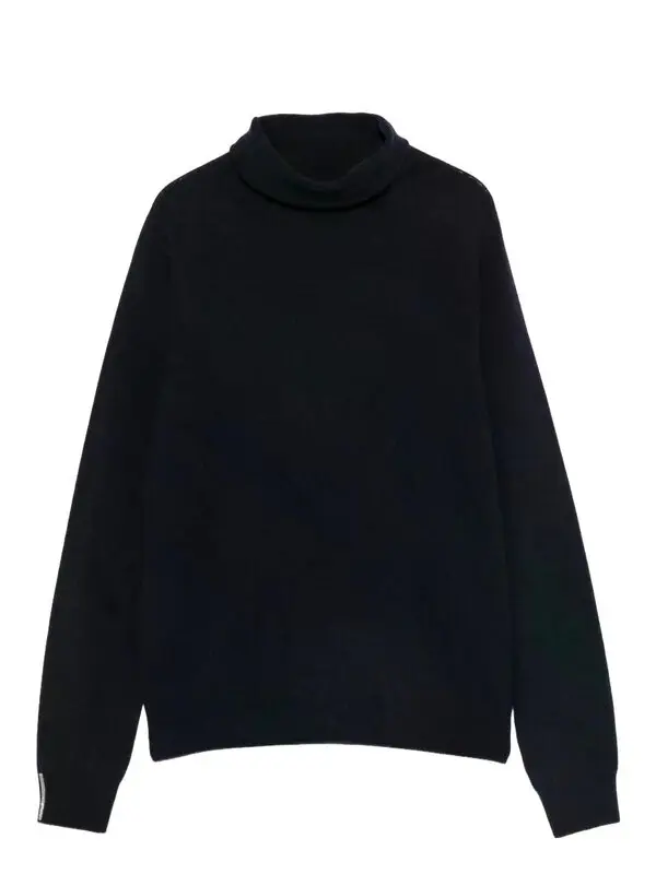 Peserico Roll Neck Silk-blend Sweater - Blue